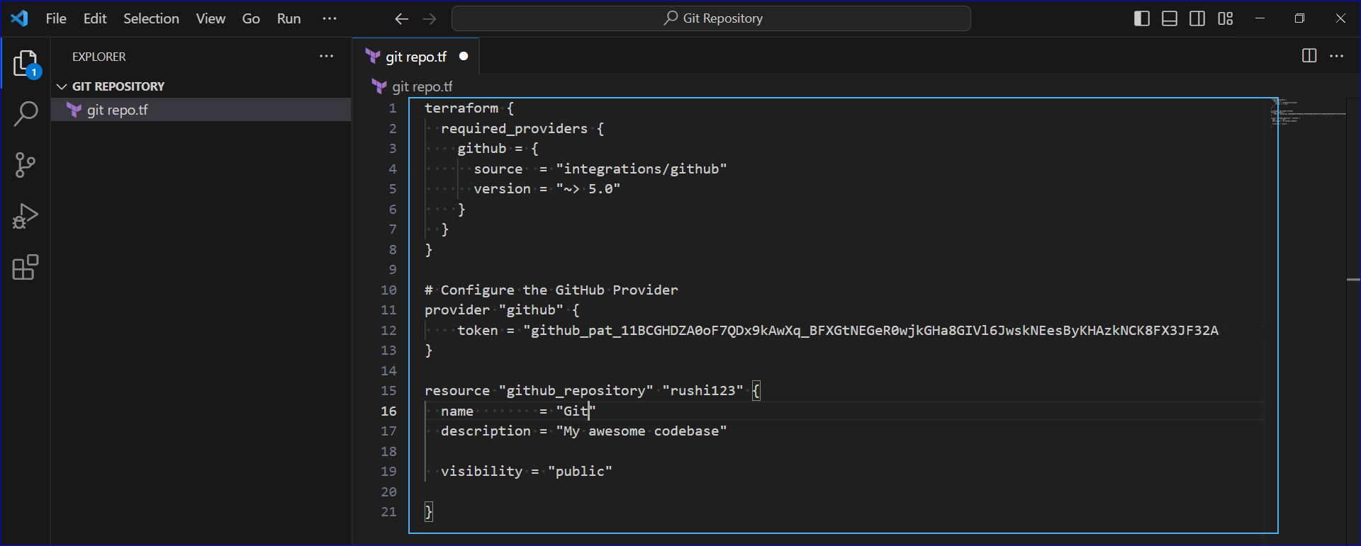 How to create Github repository through Terraform? - Rushi Infotech How to create Github repository through Terraform? - Rushi Infotech